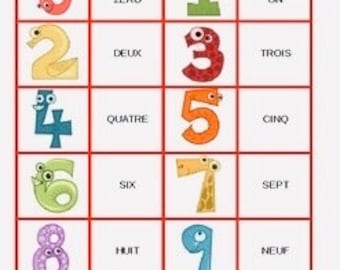 FRENCH NUMBER FLASHCARDS 1/100 With Pronunciation on Audio File,numbers ...