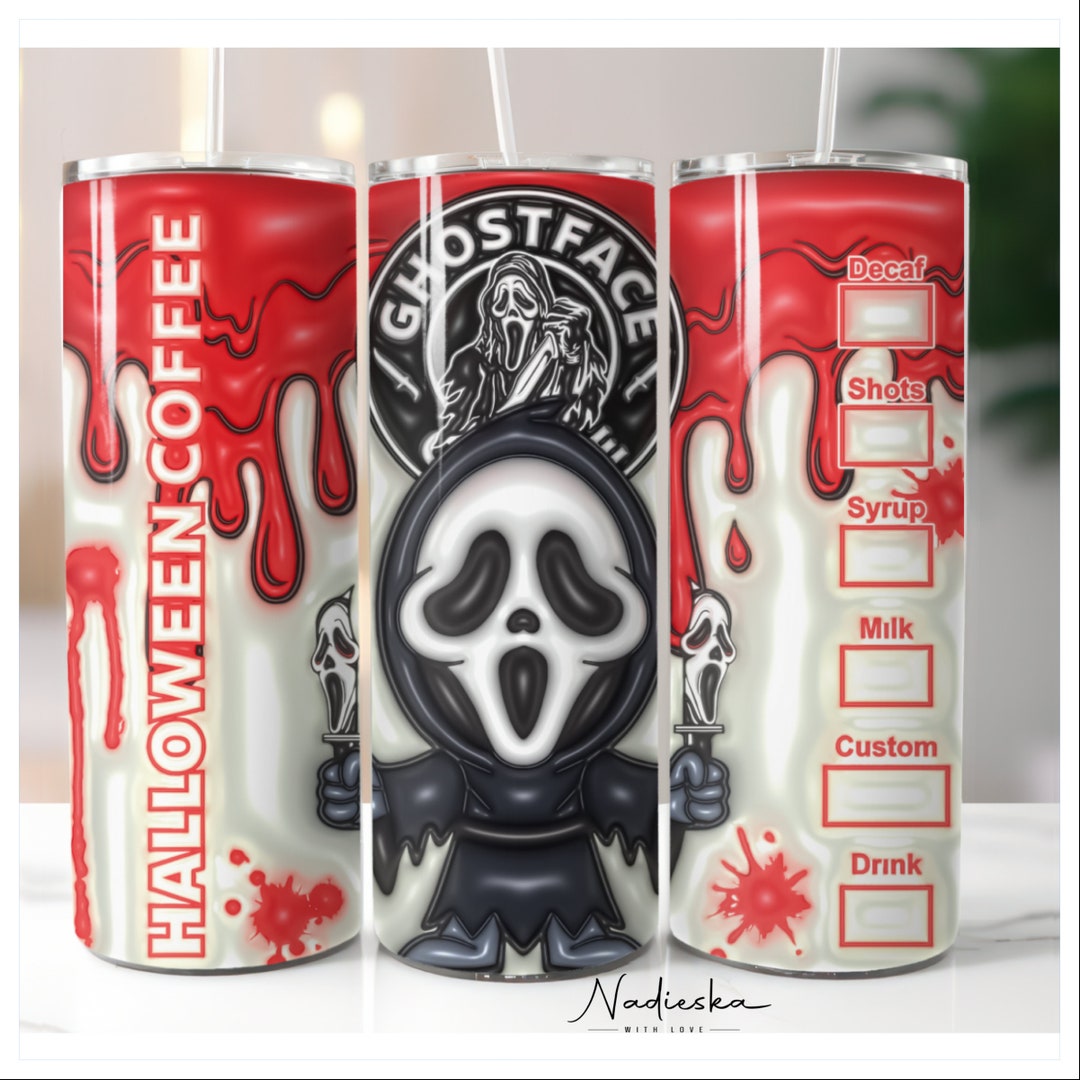 3D Inflate Puff Wrap, Halloween Ready to Press Tumbler Wrap, NOT A ...