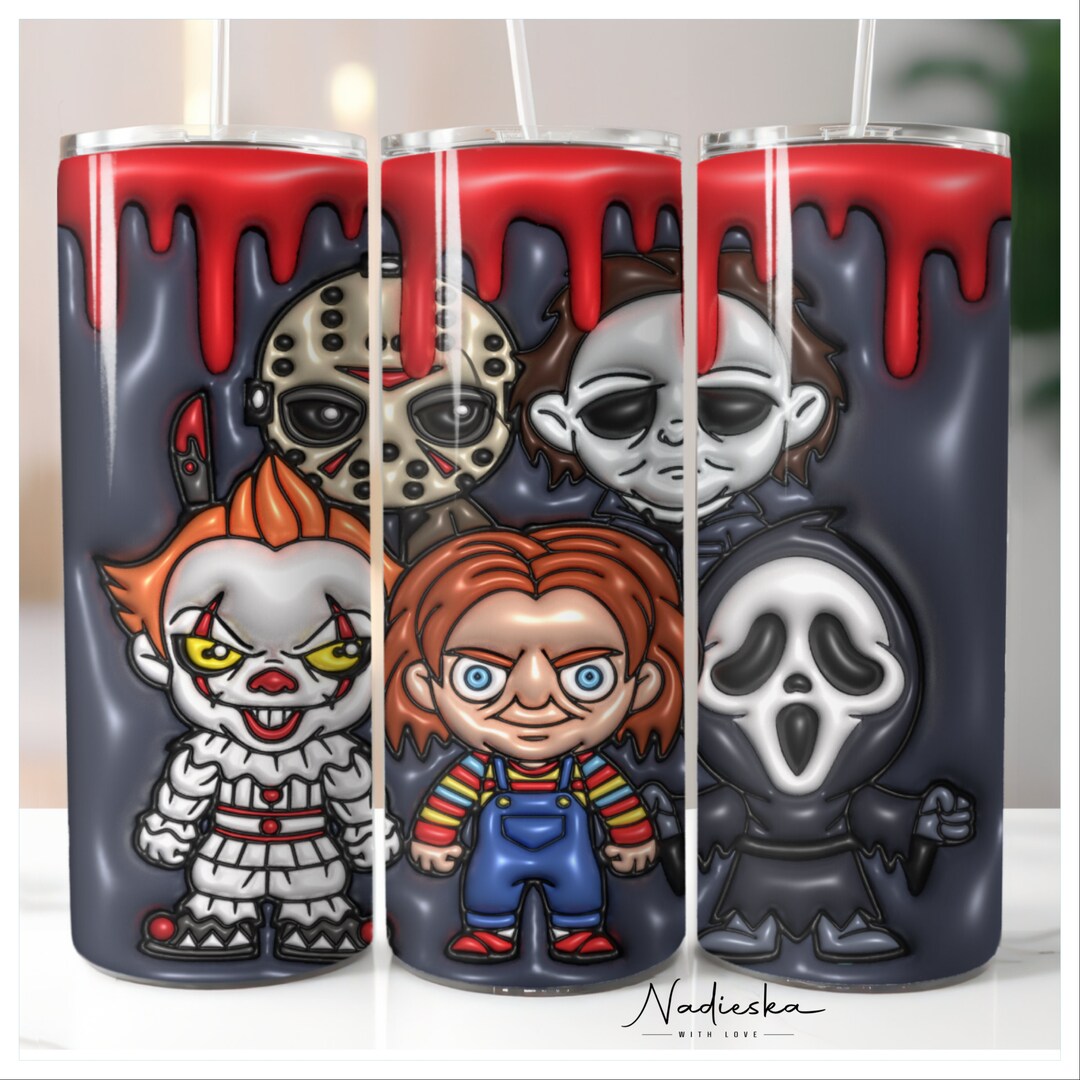 3D Inflate Puff Wrap, Character Ready to Press Tumbler Wrap, NOT A ...