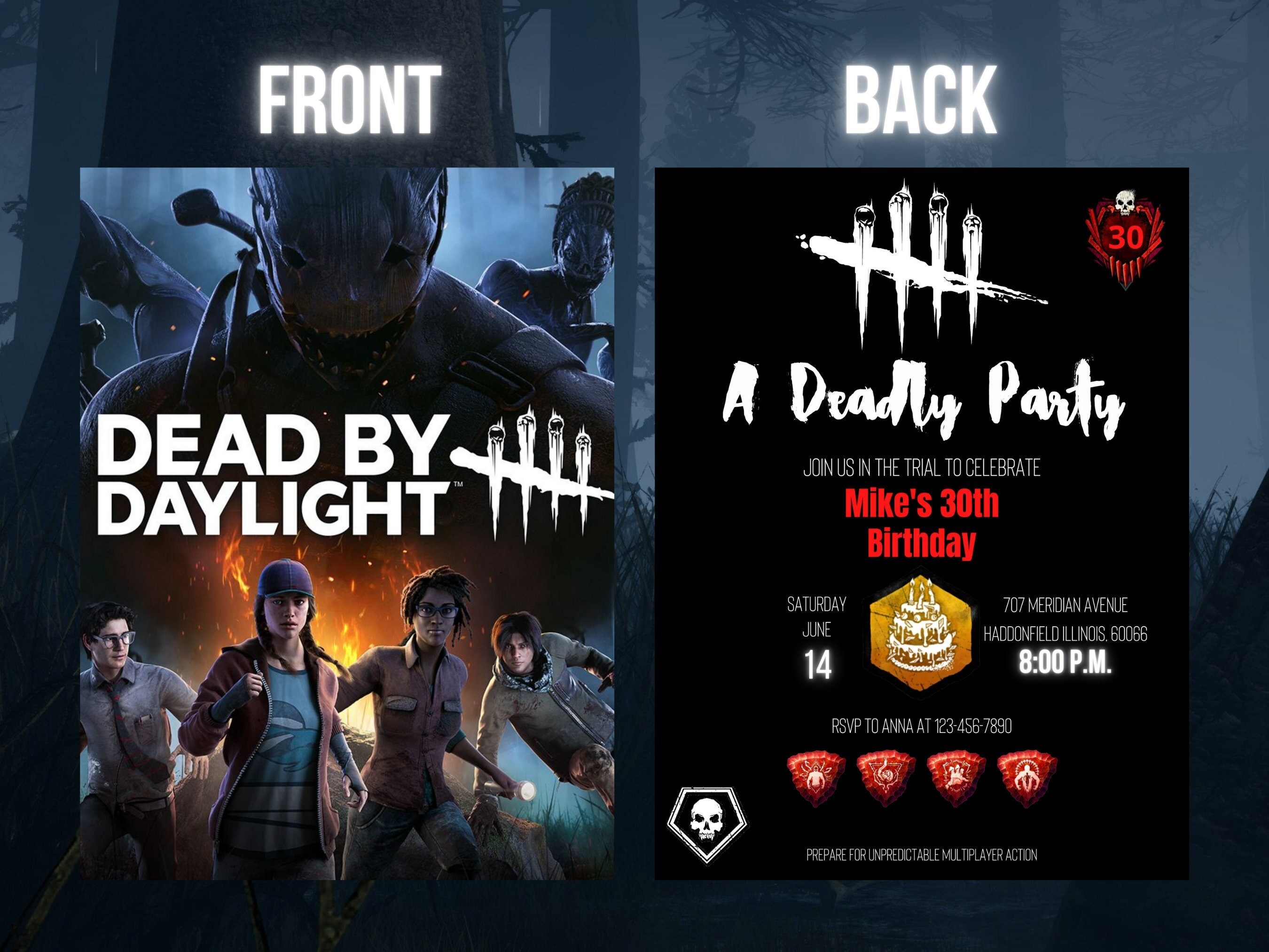 Dbd Invitation - Etsy Singapore