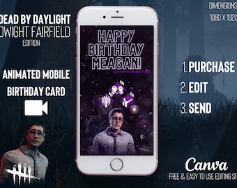 Dead by Daylight DBD Digital Birthday Invitation mobile - Etsy