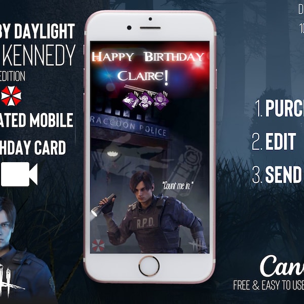 Dead by Daylight Birthday Cards - Etsy