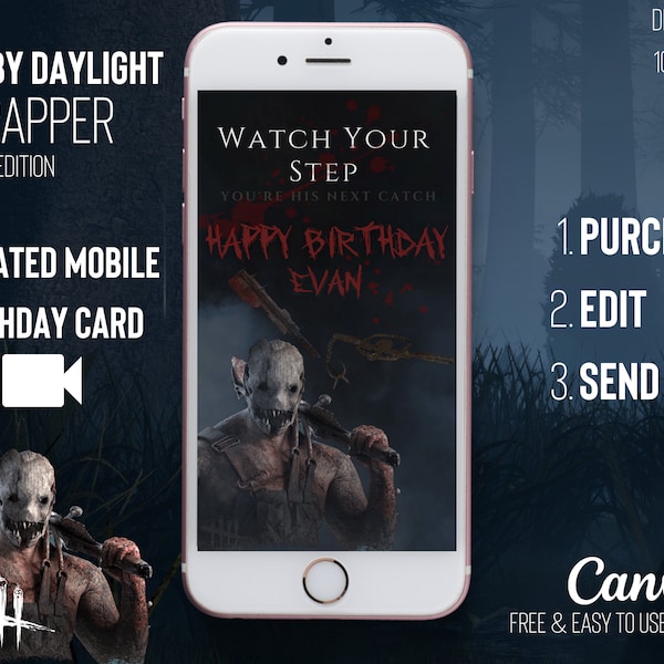 Dead by Daylight Birthday Cards - Etsy