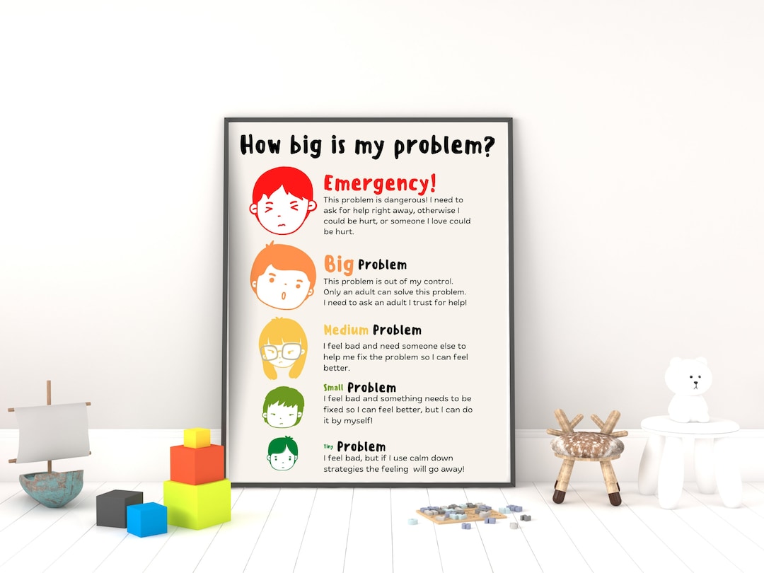 How Big is My Problem? - Printable Child Design for CBT, ACT, DBT ...