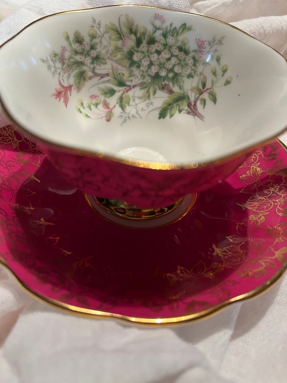 Extremely Rare Vintage Royal Albert Avon Shaped Cup and Saucer - Etsy