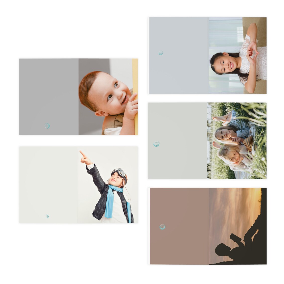 Kids Greeting Cards 5-pack - Etsy