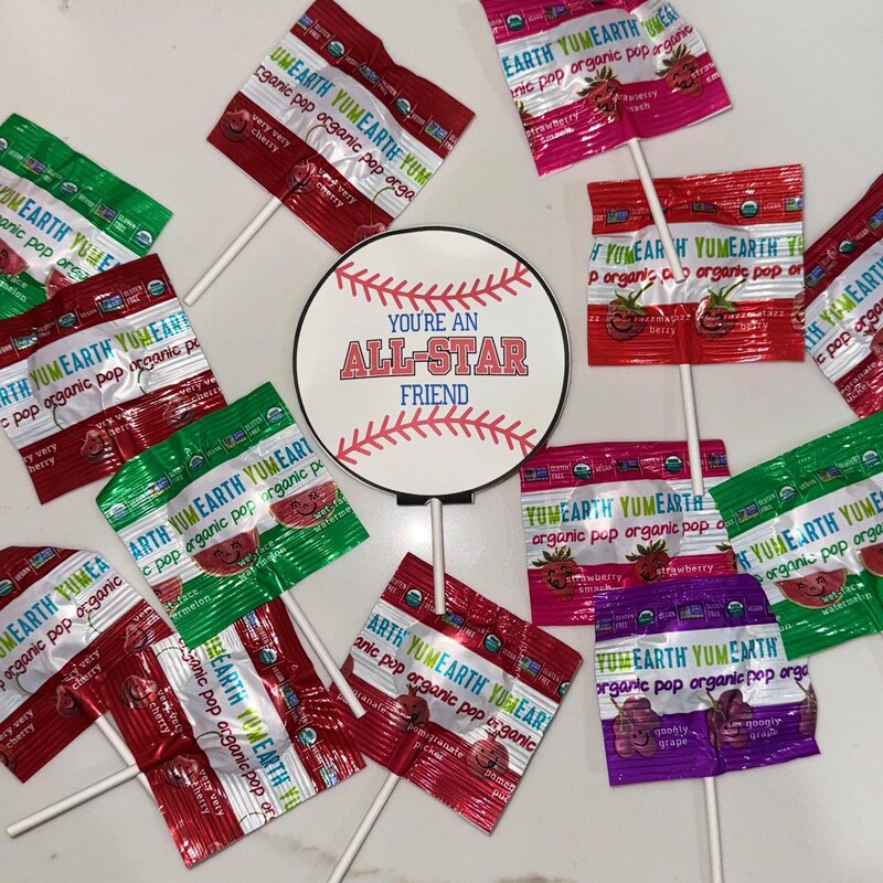 Baseball Lollipop - Etsy