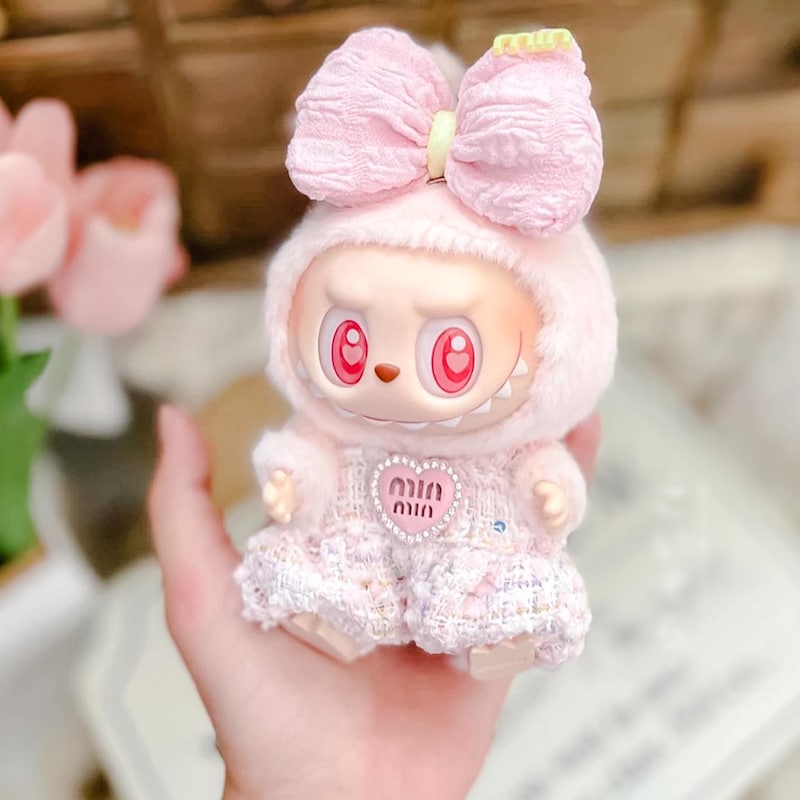 Pink Labubu Doll - Etsy