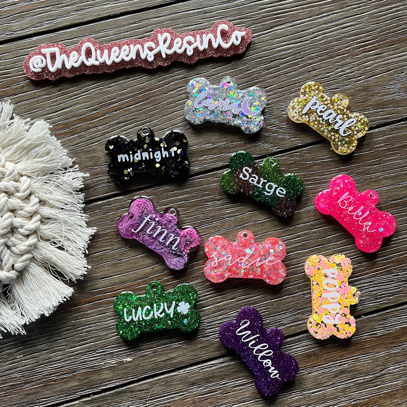 Custom Dog Tag Custom Resin Dog Tag Design Your Own Choose - Etsy