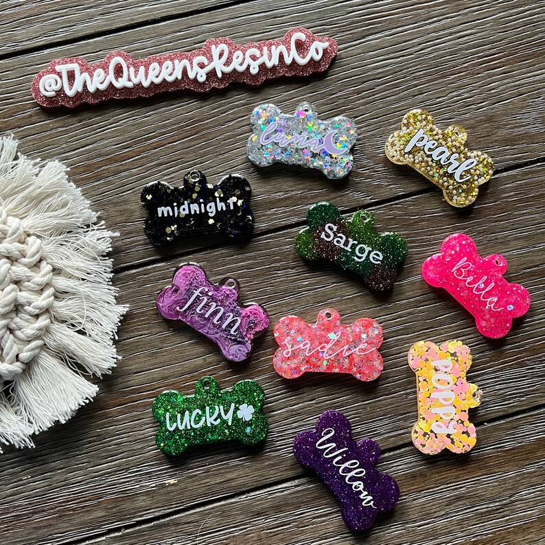 Custom Dog Tag Custom Resin Dog Tag Design Your Own Choose - Etsy