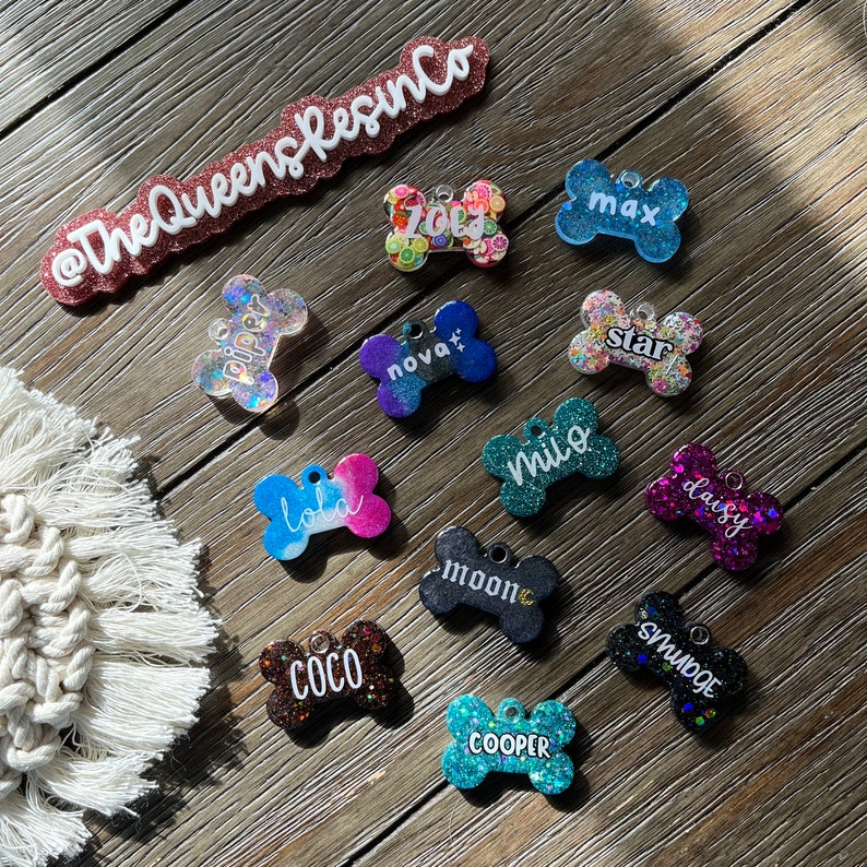 Custom Dog Tag Custom Resin Dog Tag Design Your Own Choose - Etsy