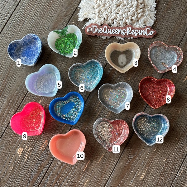 Resin Heart Dish - Etsy
