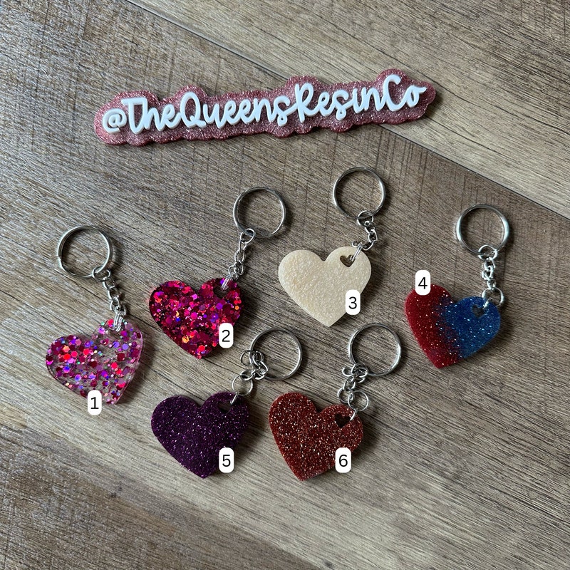 Heart Keychain - Etsy