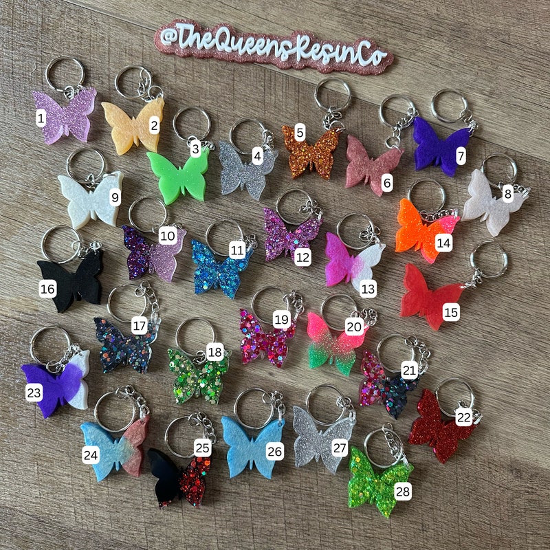 Butterfly Keychain - Etsy