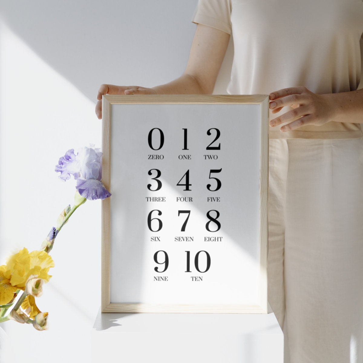 Printable Homeschool Poster Set Letters Numbers and Shapes - Etsy