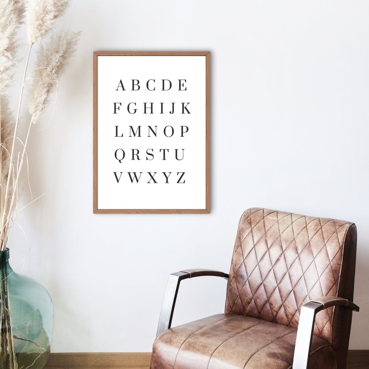 Printable Homeschool Poster Set Letters Numbers and Shapes - Etsy