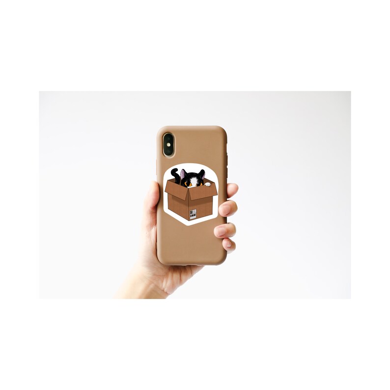 Cat in Hiding Sticker Digital Download - Etsy