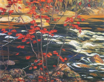 The Red Maple by A. Y. Jackson, Group of Seven, Framed - Etsy