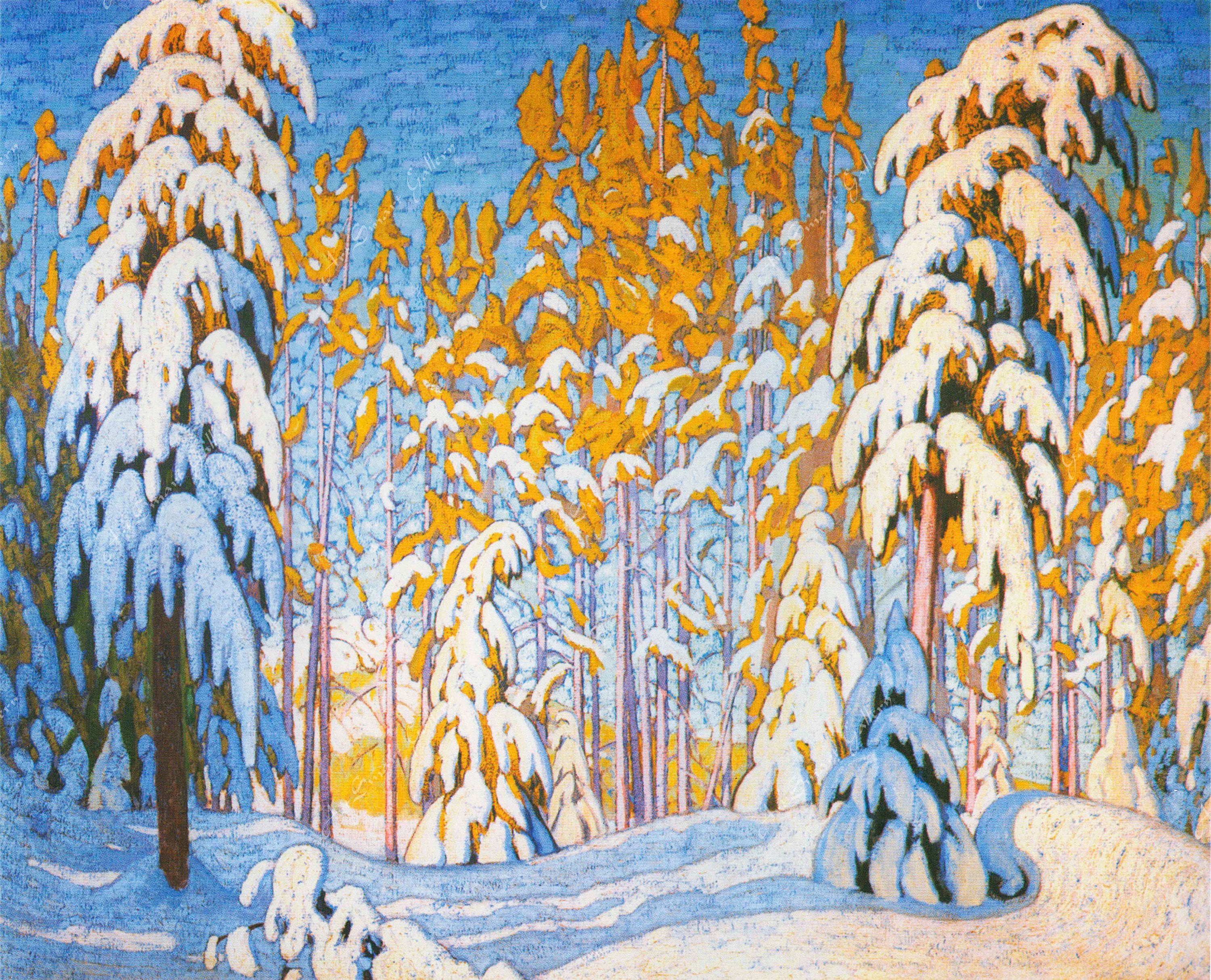 Lawren Harris Winter in the Northern Woods - Etsy