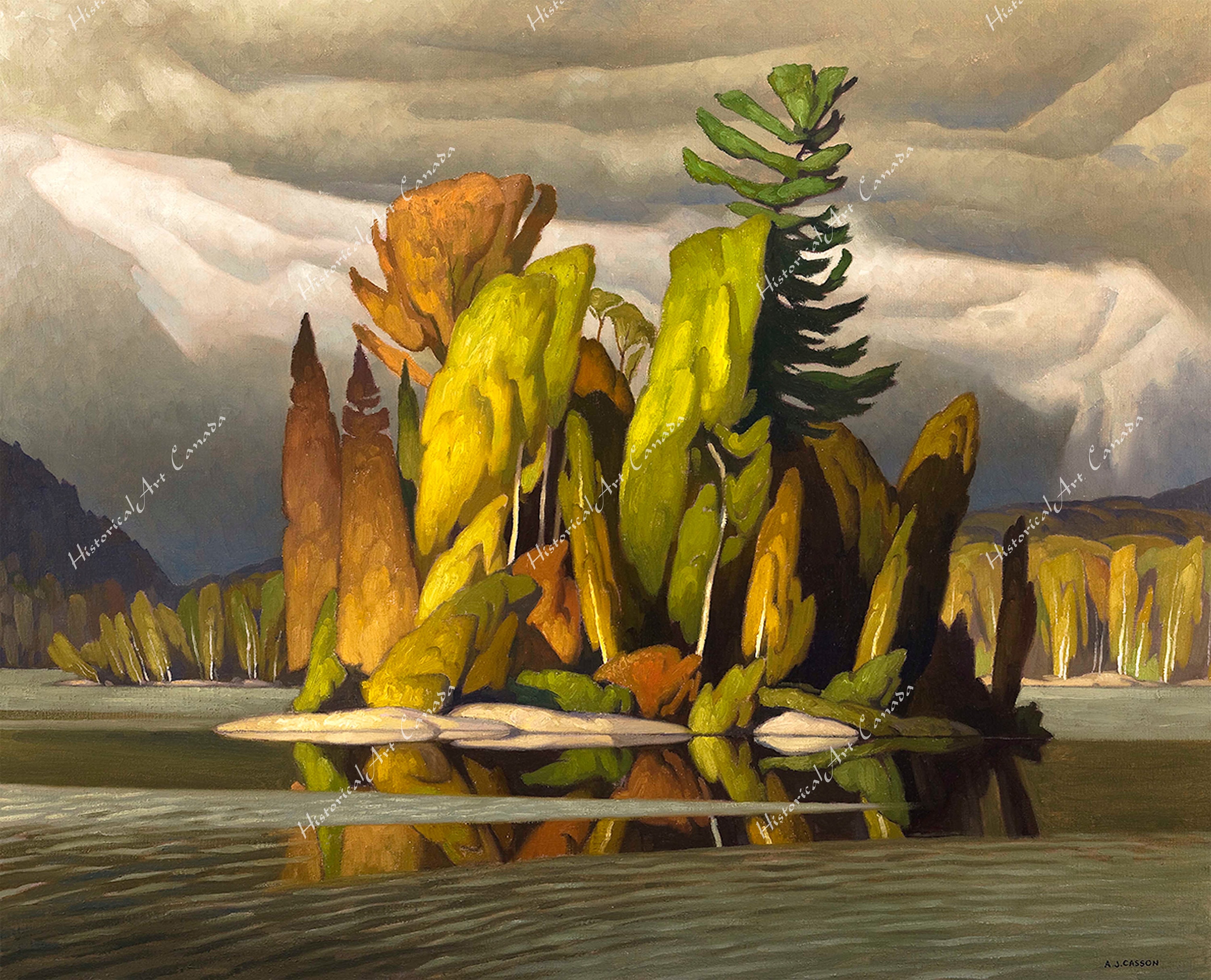 A.J. Casson - Little Island - Etsy