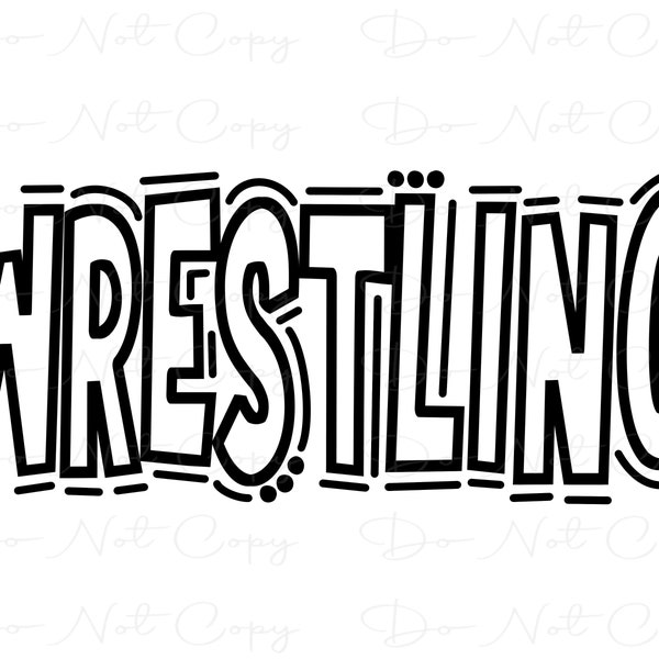 Wrestling Word Art - Etsy
