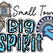 Small Town Big Spirit BLANK Doodle Letters Tiedye Sublimation PNG ...