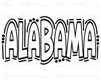 Oklahoma Doodle Letters Transparent Background Sublimation PNG and SVG ...