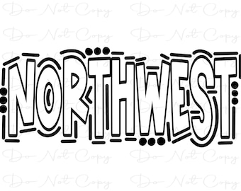 CHIPPEWA Doodle Letters Transparent Background Sublimation - Etsy
