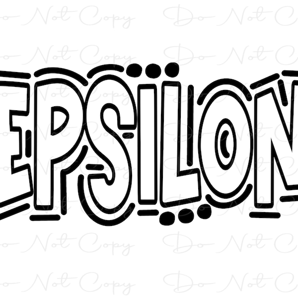 Epsilon Svg - Etsy