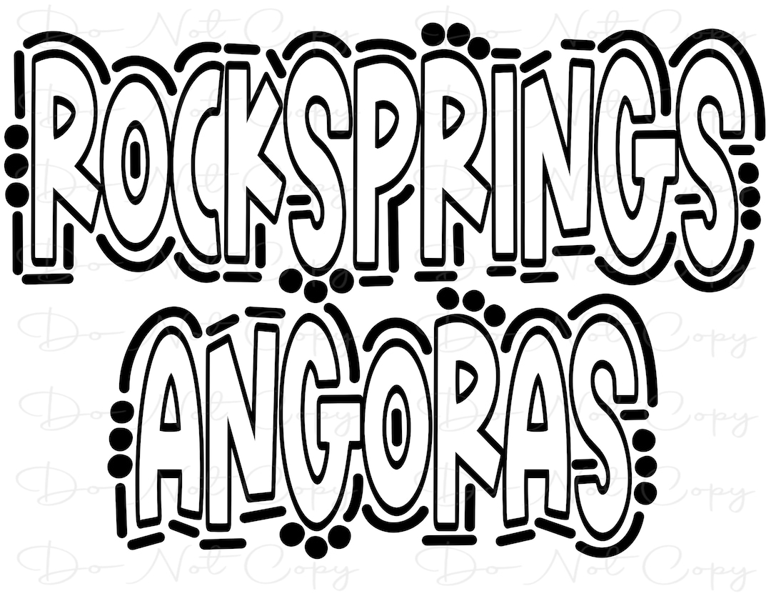Rocksprings Angoras - Doodle Letters Transparent Background ...