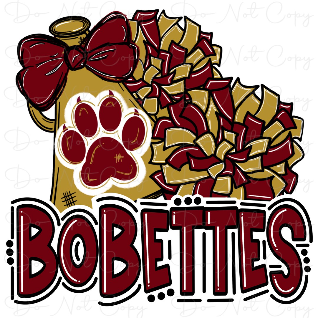 BOBETTES - Cheer Pompoms Megaphone Mascot - Doodle Letters ...