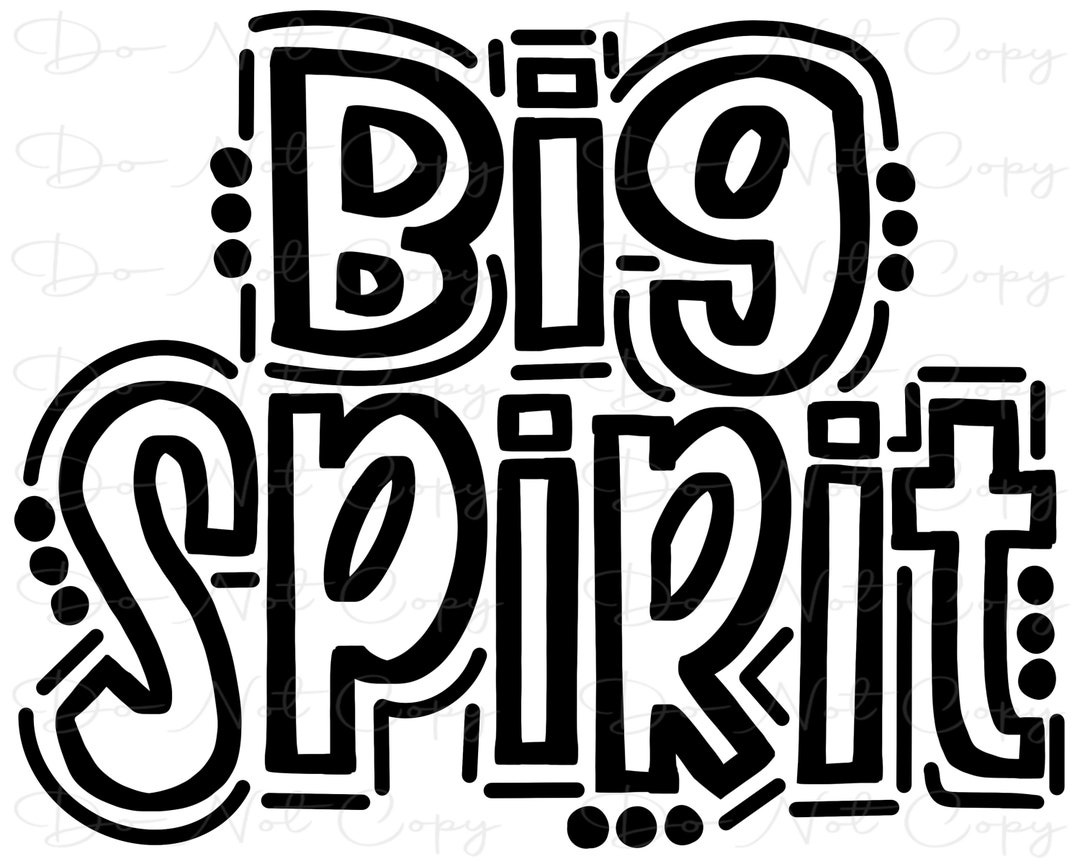Big Spirit - Doodle - Hand Drawn - Sublimation PNG and SVG - Digital ...