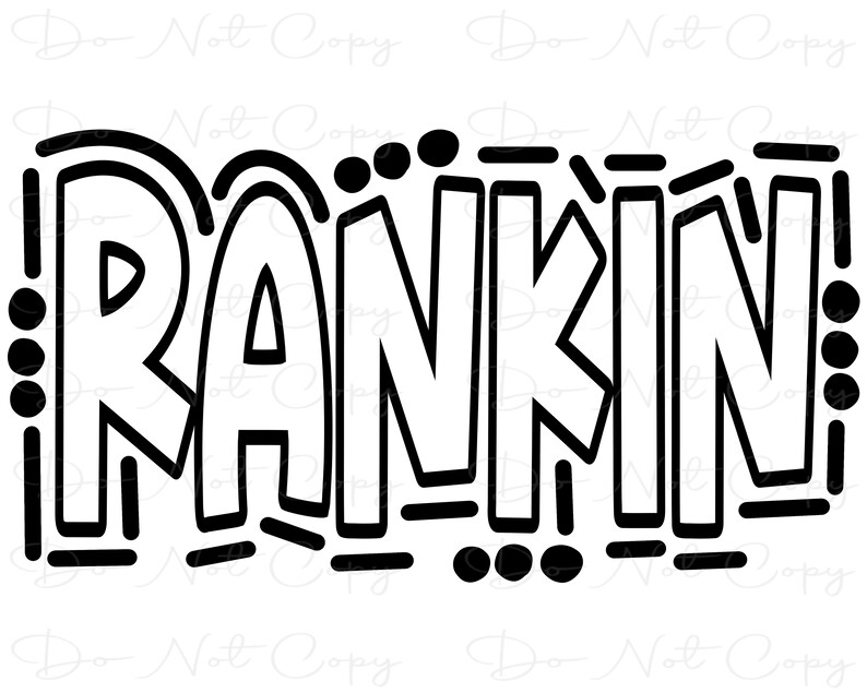 RANKIN - County - Town - Doodle Word - Sublimation PNG and SVG ...