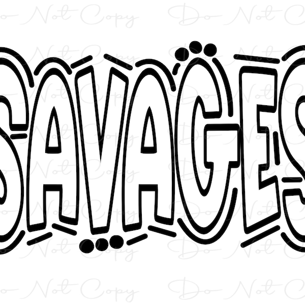 Savage Letters - Etsy