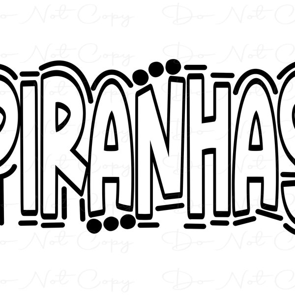 Piranhas Svg - Etsy