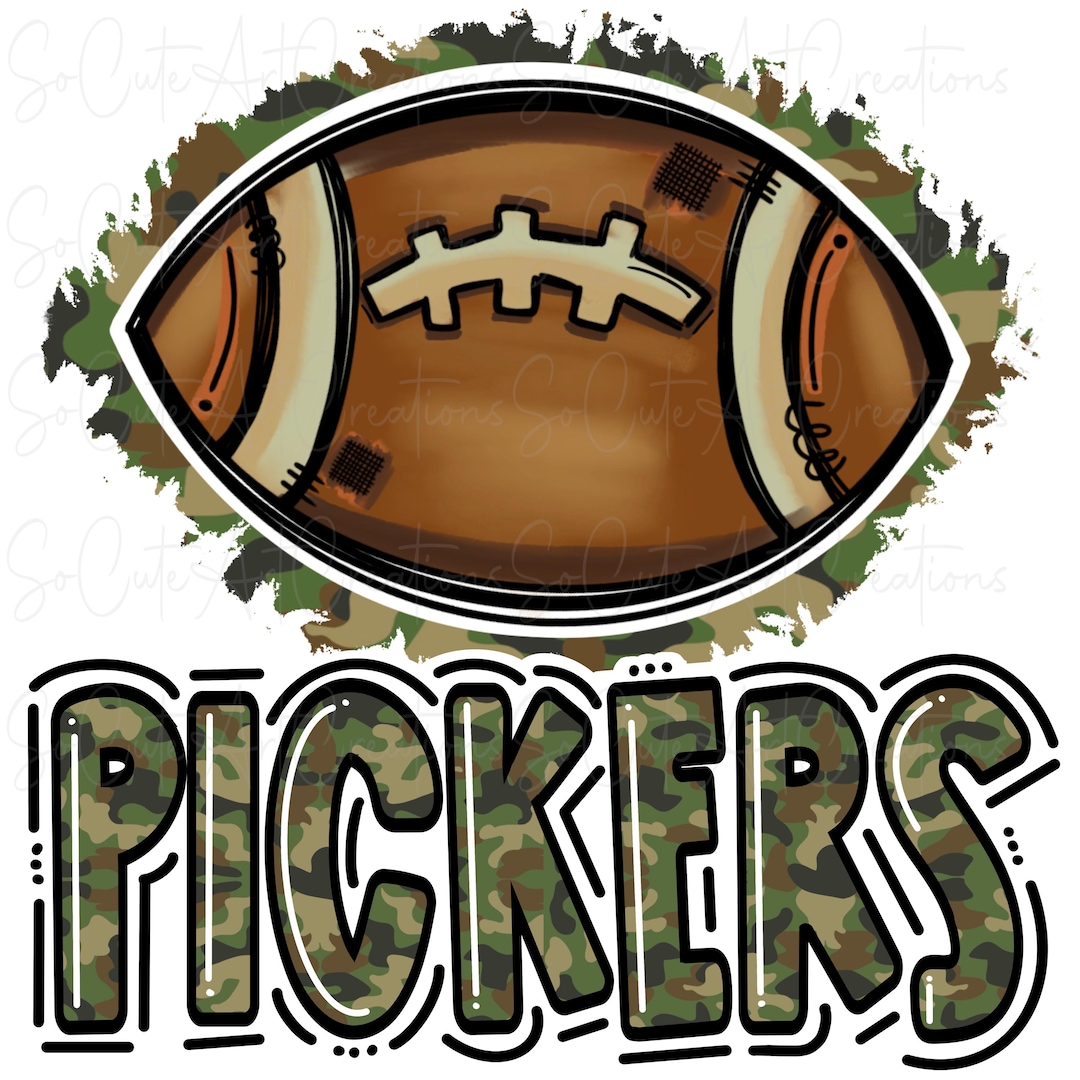 Camo PICKERS Football - School Spirit - Sublimation PNG - Digital Art ...