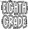 Go Big M - Doodle Letters Transparent Background - Sublimation PNG and ...