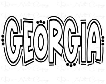 Tennessee - Doodle Letters Transparent Background - Sublimation PNG and ...