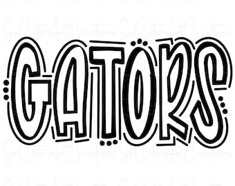 BUCKS Doodle Letters Transparent Background Sublimation PNG and SVG ...