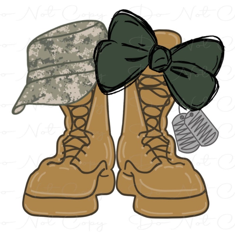 Boots or Bows Army - Etsy