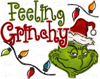 Merry Grinchy Mouse PNG - Etsy