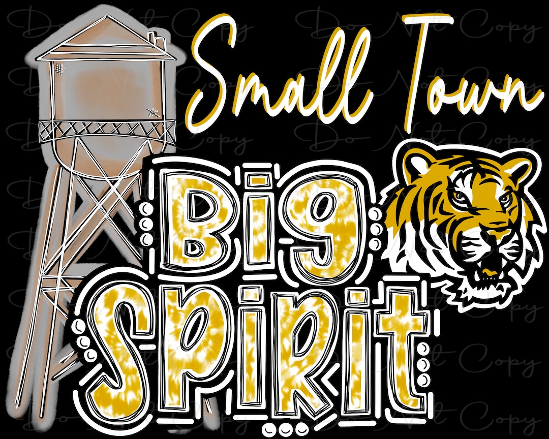 Small Town Big Spirit PNG: Tiedye Doodle Letters (digital Artwork) - Etsy