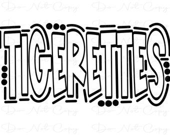 TOROS Doodle Letters Transparent Background Sublimation PNG and SVG ...