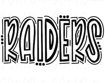 BUCKS Doodle Letters Transparent Background Sublimation PNG and SVG ...