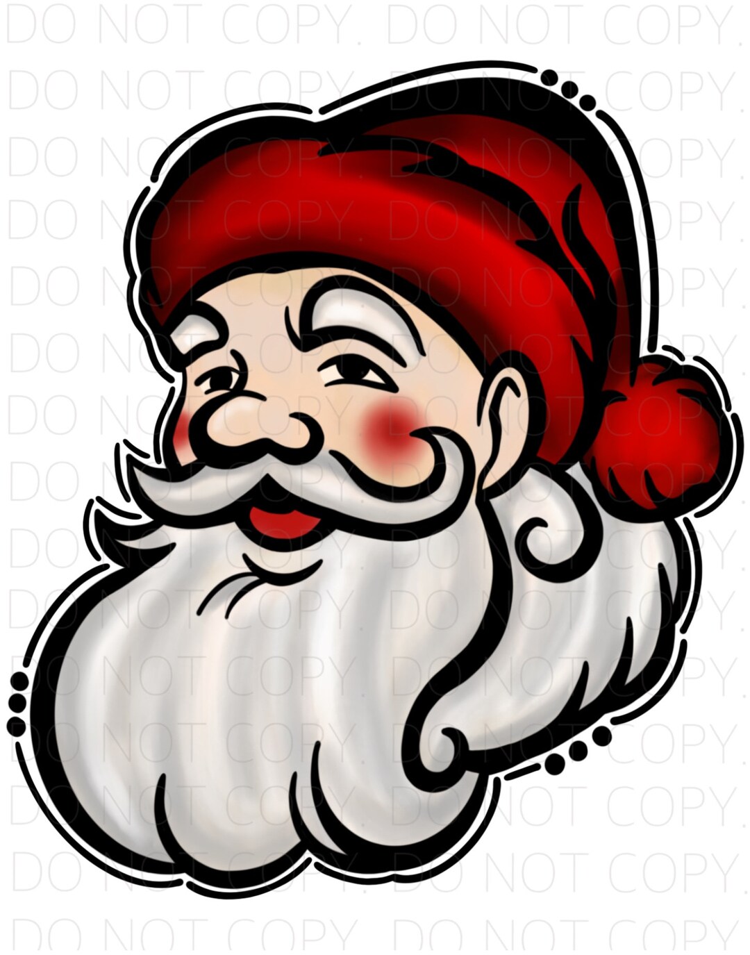 Santa Clause - Sublimation PNG - Digital - Clip Art - Etsy