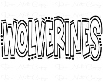 NORTHWEST Doodle Letters Transparent Background Sublimation PNG and SVG ...