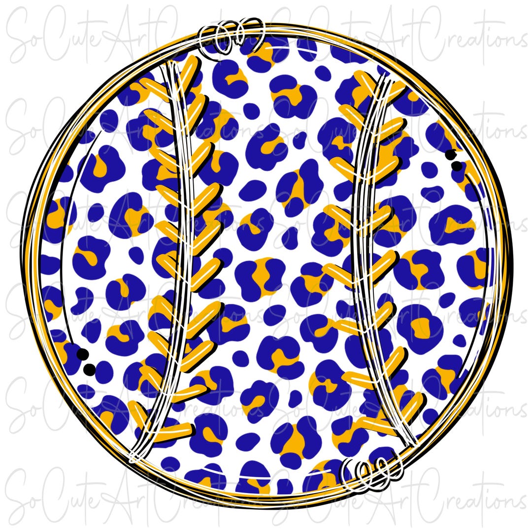 Baseball/softball - Leopard Print - School Spirit - DTF Sublimation PNG ...