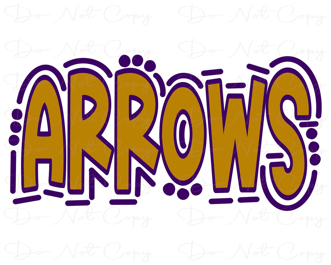 ARROWS - Doodle Word - Sublimation PNG and SVG - Digital Artwork - Clip ...