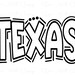 Texas Doodle Letters Transparent Background Sublimation PNG and SVG ...