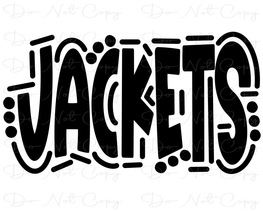 JACKETS - Doodle Word - Sublimation PNG and SVG - Digital Artwork - Etsy